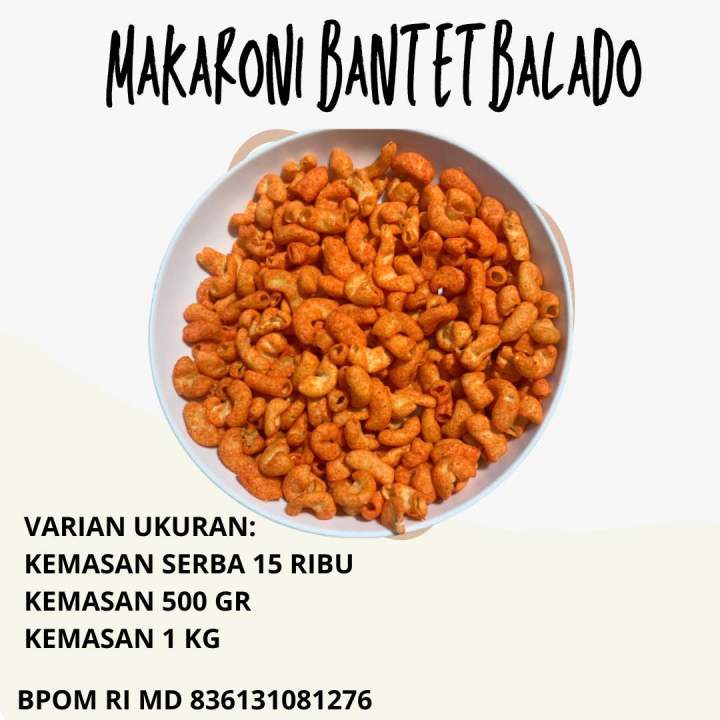 MAKARONI BANTET RASA PEDAS GURIH DAN RENYAH KEMASAN 1 KG | Lazada Indonesia MAKARONI BANTET RASA PEDAS GURIH DAN RENYAH KEMASAN 1 KG | Lazada Indonesia