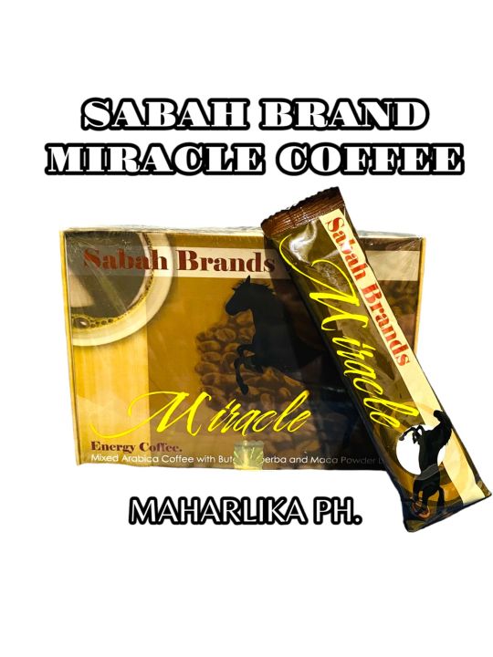 SABAH MIRACLE COFFEE FOR MEN AND WOMEN 20 SACHETS PER BOX EXPIRED 2027 ...