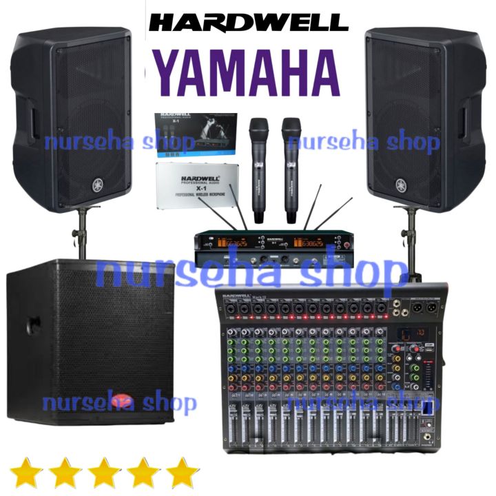 Paket Speaker aktif Yamaha 12 inch dbr12 dbr 12 sound system lapangan ...