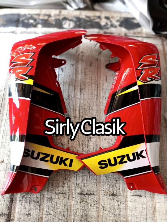 Sayap Suzuki Smash 110 Lama 2002 s/d 2005 Warna Merah Plus Lis Stiker ...