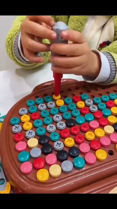 Kids Assembly Building Blocks Children's Educational Toy DIY Three ...