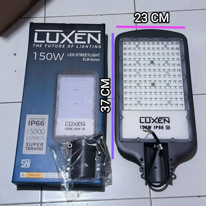 LUXEN LAMPU PJU 150W 150 WATT CAHAYA PUTIH 6500K STREET LIGHT SNI LAMPU ...