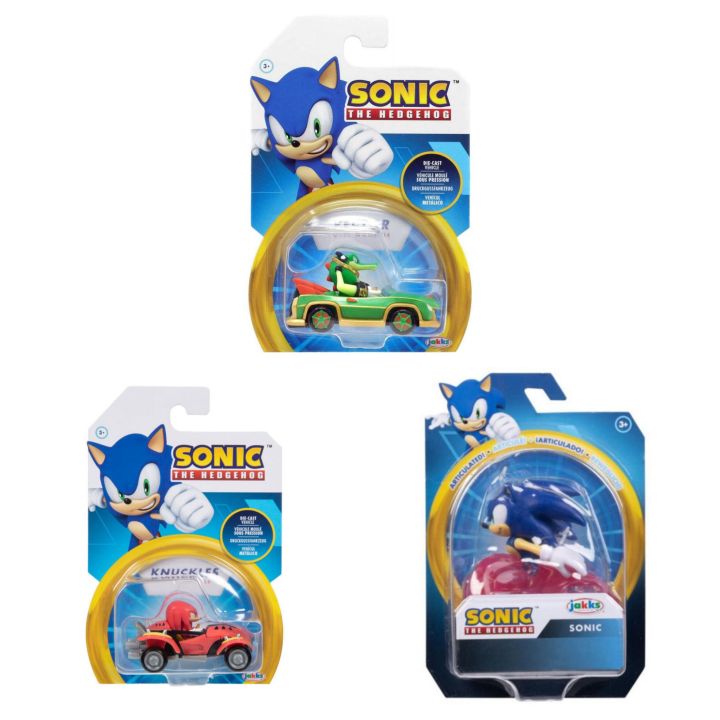 Sonic the hedgehog action figure vehicle Sonic knuckle vector original ...