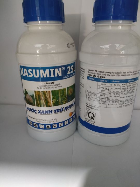 THUỐC TRỪ BỆNH KASUMIN 2SL thành phần kasugamycin 2%w/w, phụ gia vừa đủ 1l. Trừ các loại bệnh ...