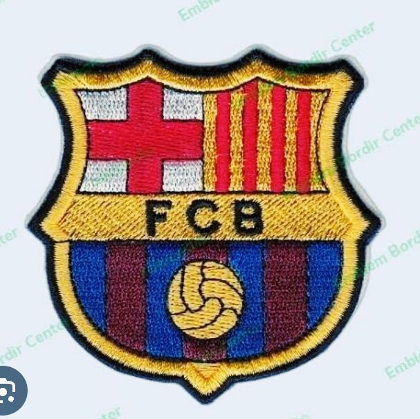 Patch Bordir Logo FC Barcelona - Emblem logo FC Barcelona - Bagus dan ...