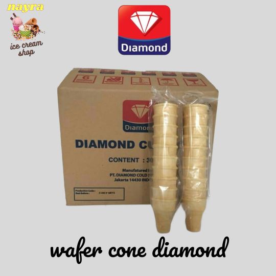 wafer cone Diamond isi 10 pcs | Lazada Indonesia
