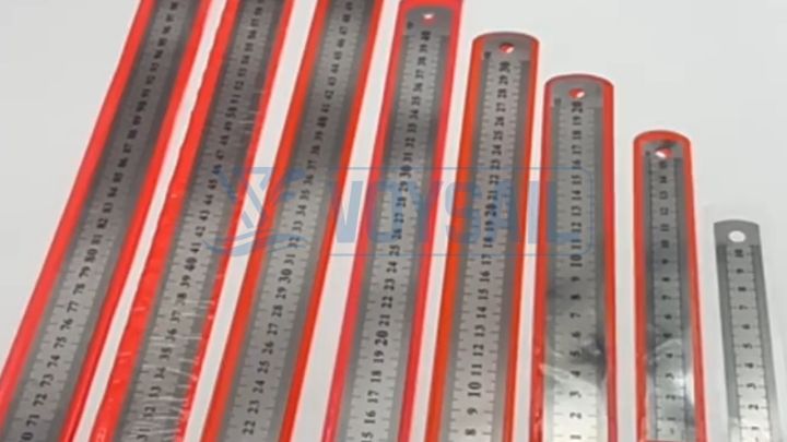 10cm To 50cm Stainless Steel Metal Ruler Measuring Tools For Students ...