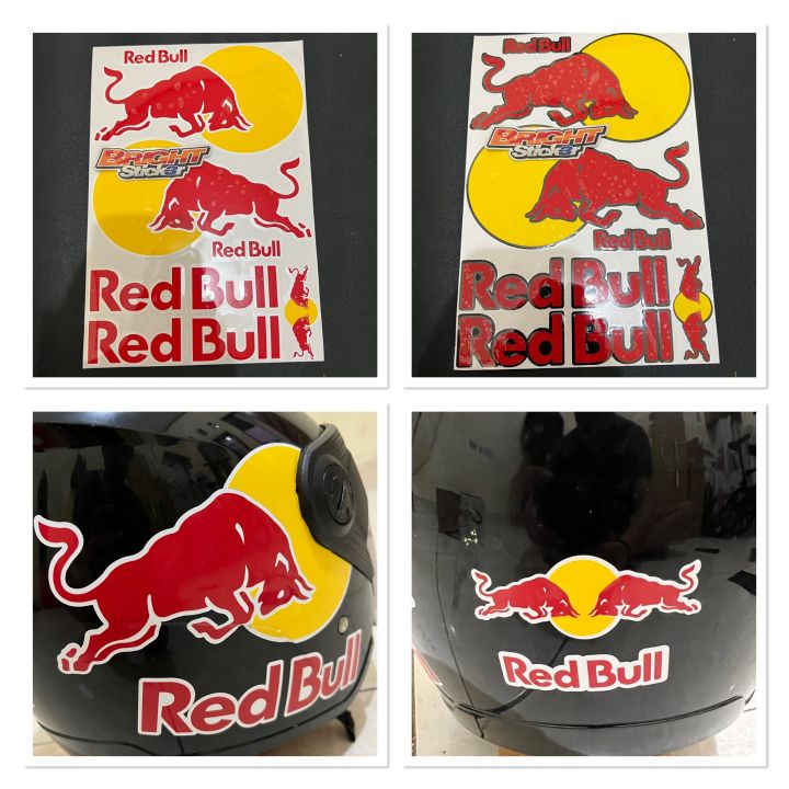 STICKER STIKER RED BULL SET STICKER HELM MOTOR CUTTING | Lazada Indonesia