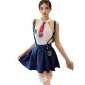 Sexy Student Uniform Underwear Set Short Skirt No Need to Remove in Bed ...