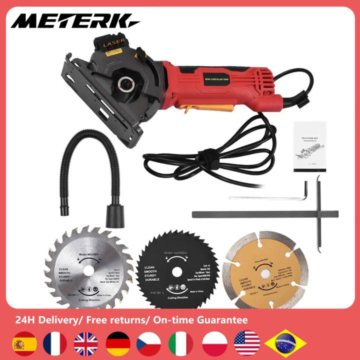 580W Mini Circular Saw Corded Electric Compact Circular Saw with Laser ...