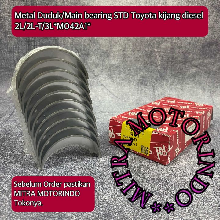 Metal Duduk/Main Bearing STD Toyota Kijang Diesel 2L/2L-T/3L/M042A1 ...