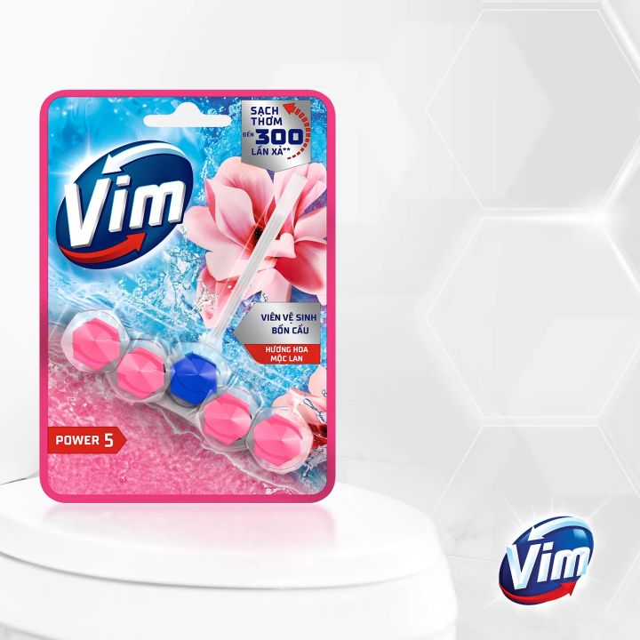 Túi viên tẩy bồn cầu Vim Power 5 Hương Lavender 250g (5 vỉ/túi) | Lazada.vn