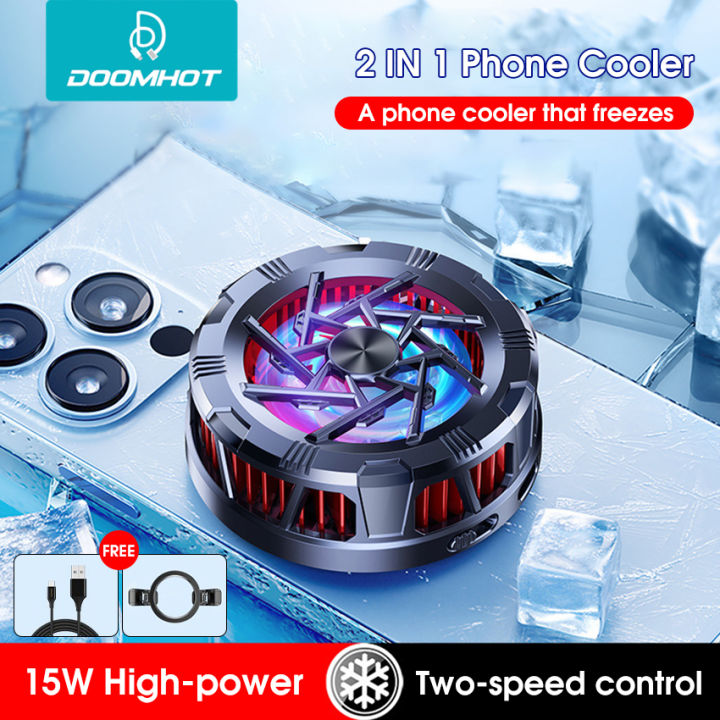 DoomHot 2 In 1 Phone Cooler Mobile Phone Radiator Semiconductor Fast ...