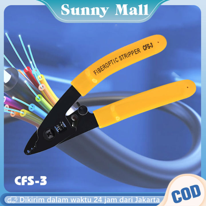Stripper Fiber Optic 3 Lubang Tang Striper Alat Kupas Kabel 3 Hole ...