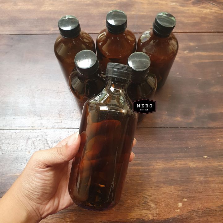 Botol Tonikum 300ml / Botol Kaca Coklat / Botol Sirup / Botol Kemasan ...