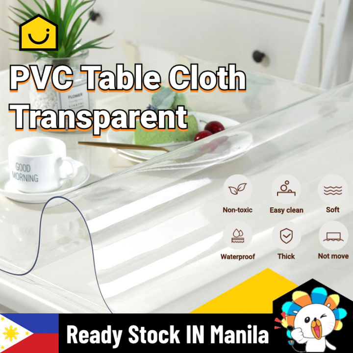 1.2mm Transparent Table Cloth Cover Waterproof Table Cloth Cover 6 ...