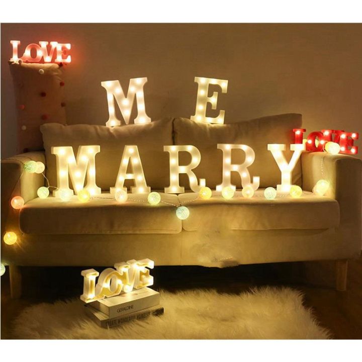 【COD】 3D LETTER 3D NUMBER (0-9) LED LIGHT LED Can be used in any ...