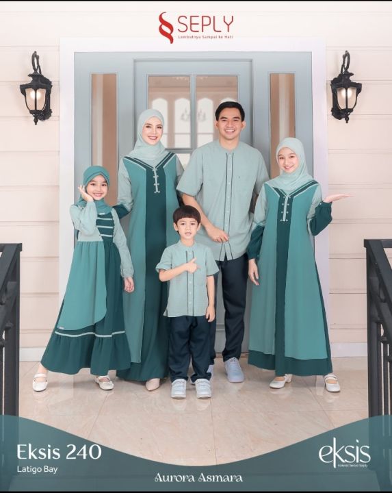 BAJU KELUARGA SARIMBIT SEPLY 2024 EKSIS 240 LATIGO BAY | Lazada Indonesia