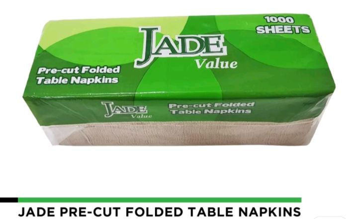 JADE VALUE PRE CUT FOLDED TABLE NAPKIN 1000 SHEETS LIMITED TIME OFFER ...