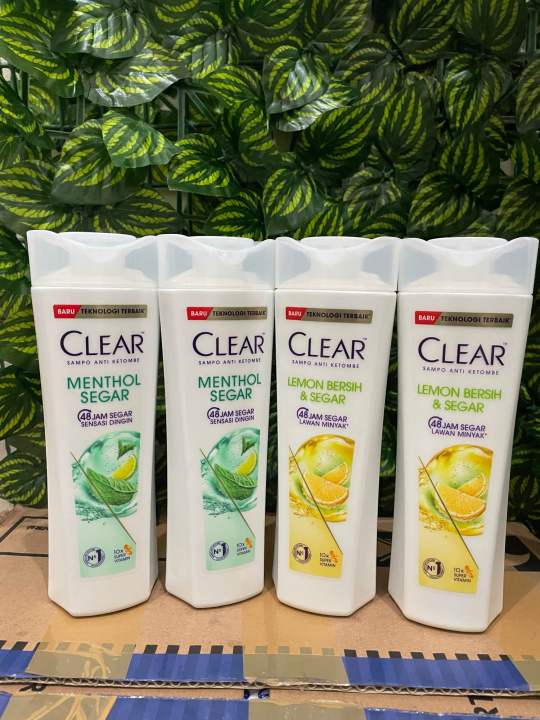 Shampoo Clear Anti Ketombe Lemon & Ice Cool Menthol 300ml | Lazada Indonesia