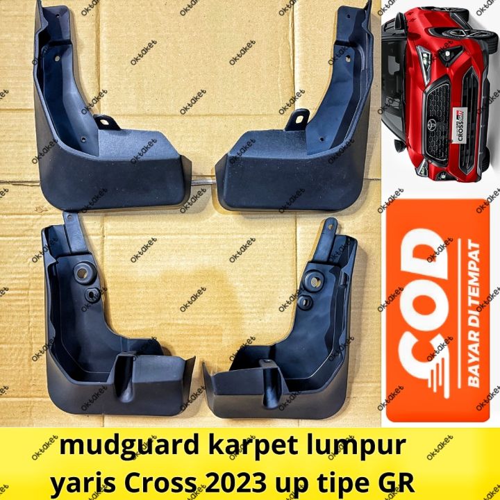 mudguard karpet lumpur Yaris cross 2023 2024 2025 Tipe Gr & non gr ...