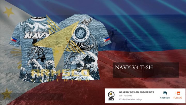 Navy V4 Tshirt Full Sublimation | Lazada PH