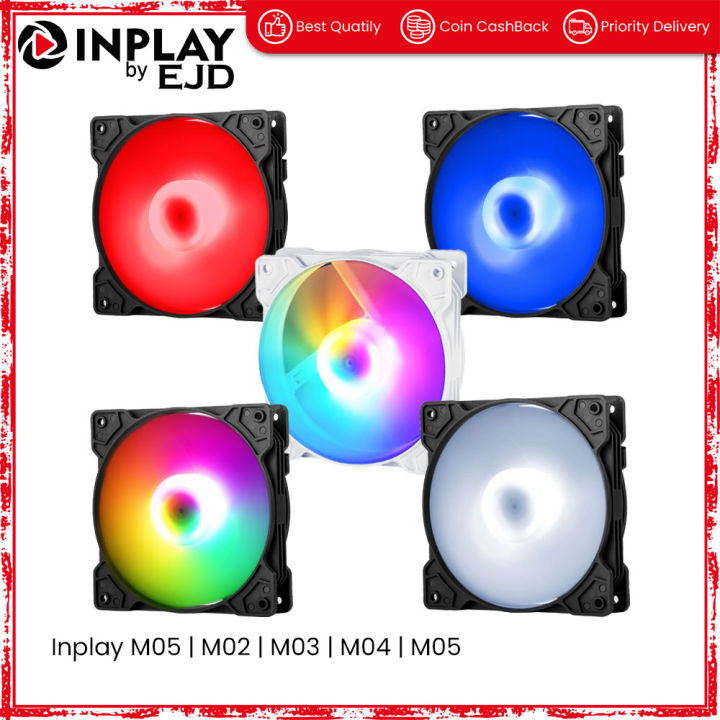 Inplay M05 RGB White | M05 RGB Black | M04 | M03 | M02 LED Case Fan | Inplay by EJD | Lazada PH