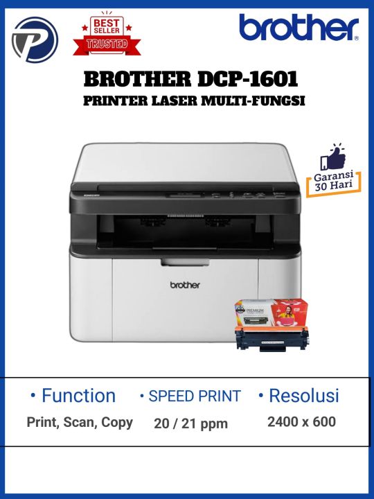 Printer Brother DCP-1601 Print Scan Copy Multi-fungsi | Lazada Indonesia