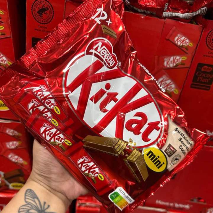 Nestle Kitkat Mini Chocolate 200g 12pcs, Kitkat 2 Fingers, Imported ...