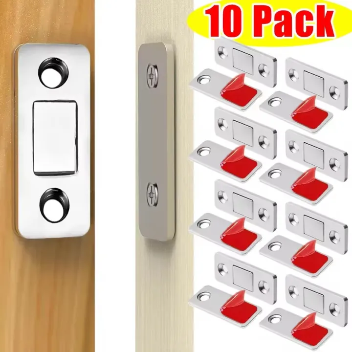 10/6set Magnetic Cabinet Catches Ultra Thin Door Strong Magnets Stopper ...