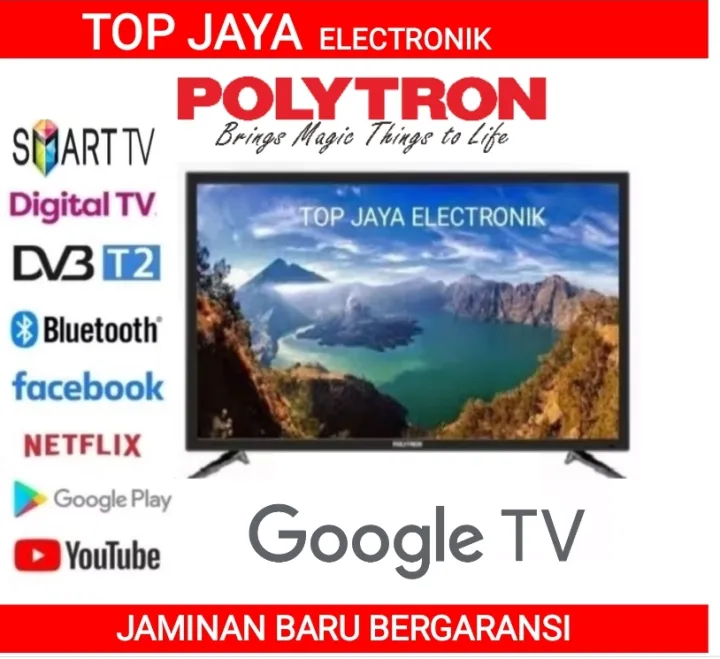 LED TV POLYTRON 32 INCH GOOGLE TV NEW SERIES | Lazada Indonesia