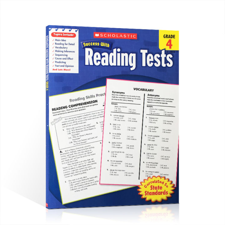 milu Scholastic Success with Reading Tests Grade 4 Textbook | Lazada PH
