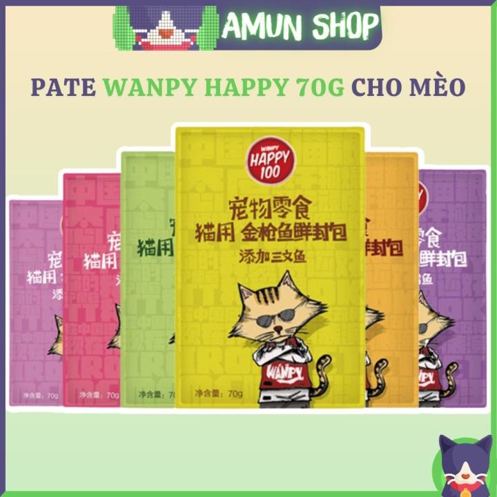 Pate cho mèo Wanpy Happy 100 gói 70g thức ăn cho mèo dạng súp | Lazada.vn