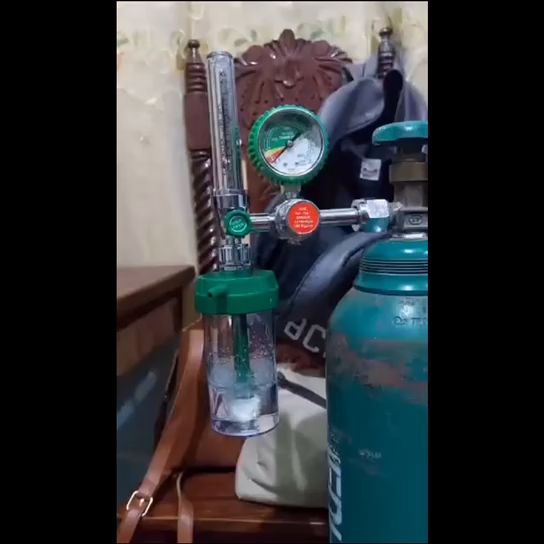 Oxygen Regulator With Pressure Gauge Oxygen Tank Medical Complete Set ...
