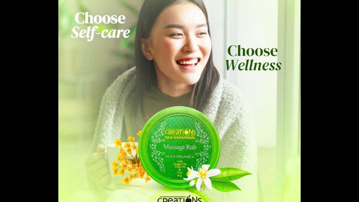 CREATIONS MASSAGE RUB 50g. (New Packaging) with Plastic Cover Anti ...