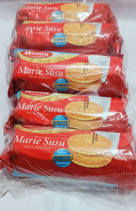 ROMA BISKUIT MARIE SUSU 115G 1PAK ISI 5 PCS | Lazada Indonesia