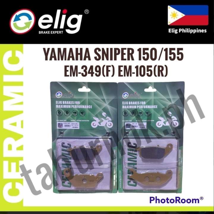 YAMAHA SNIPER 150 ELIG CERAMIC BRAKE PADS | Lazada PH