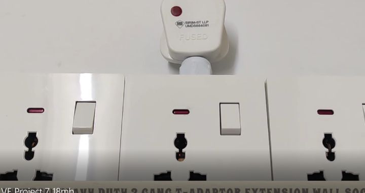 Universal HEAVY DUTY 3 GANG T-Adaptor EXTENSION WALL SOCKET AND ADAPORT ...