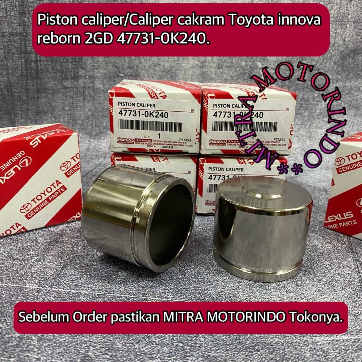 Piston Caliper/Caliper Cakram Toyota Innova Reborn 2GD 47731-0K240 ...