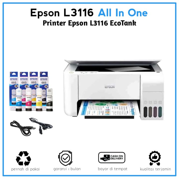 Printer EcoTank Epson L3116 All In One | Lazada Indonesia