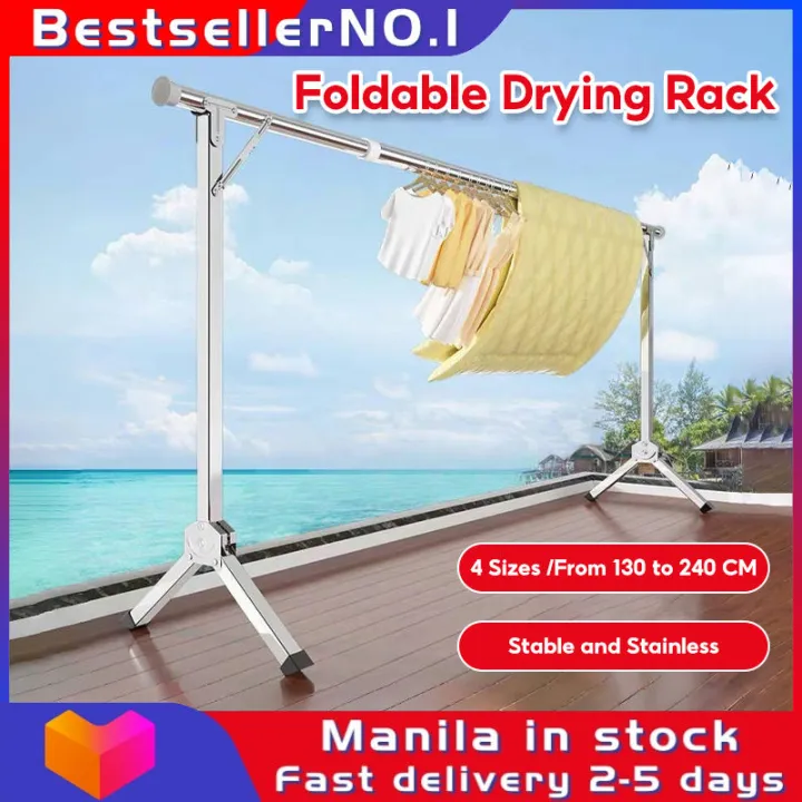 Bestseller Foldable Drying Rack Stainless Clothes Rack Windproof ...