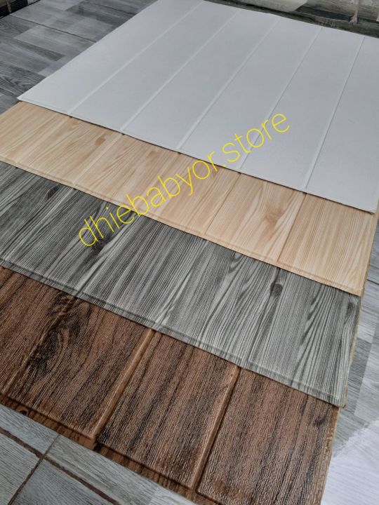 Wallpaper Foam Dinding 3D Motif Kayu 70x70 cm Dekorasi Dinding | Lazada ...