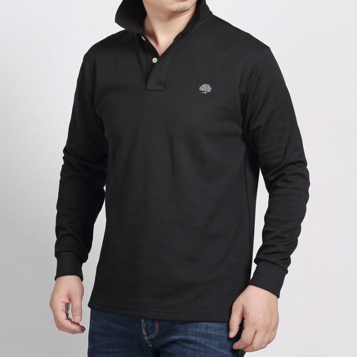 VSheng เสื้อยืดโปโลแขนยาวขนาดใหญ่ M To 6XL สำหรับผู้ชายคอปกขนาดพิเศษของ ...