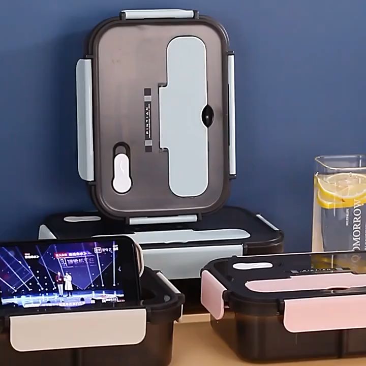 【Free Shipping】Large Capacity Lunch Box With Spoon And Fork Travel ...