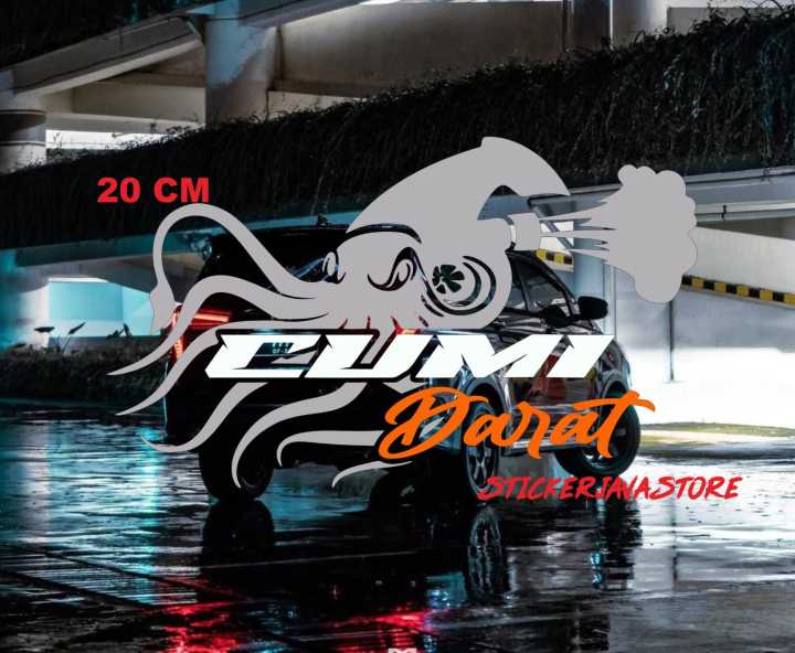 STIKER MOBIL STIKER CUTTING CUMI DARAT 20 CM | Lazada Indonesia