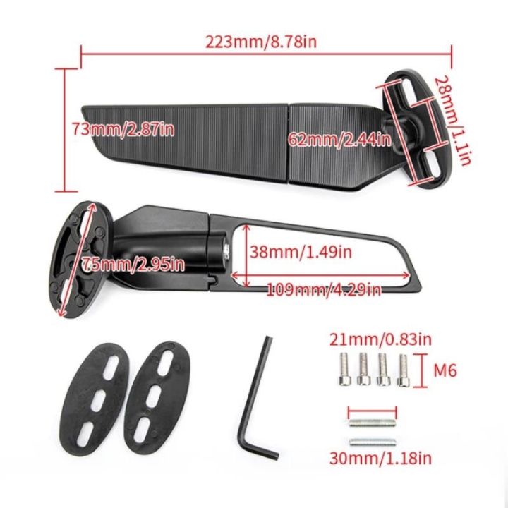 SPION WINGLET STEALTH MODEL RIZOMA F22 R ZX25R NINJA 250FI KARBU CBR ...