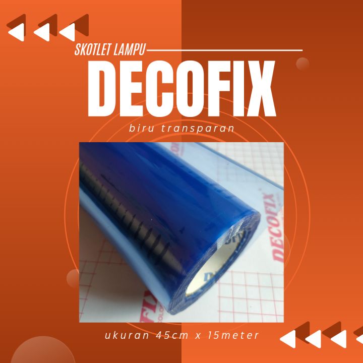 Stiker Skotlet biru transparan DECOFIX 1 Roll (45cmX15m) | Lazada Indonesia