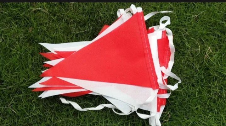 bendera segitiga 4,5meter,bendera merah putih, segitiga renteng,bendera ...