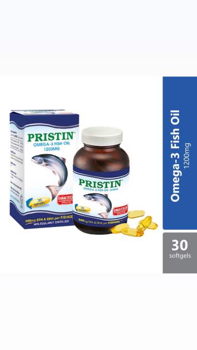 Pristin Omega-3 Fish Oil 1200mg Fishgel (30's/60's/150's+30's w Gift ...