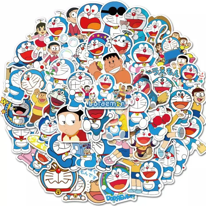 stiker doraemon isi 50pcs | Lazada Indonesia